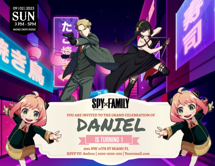 Spy X Family Template | PosterMyWall
