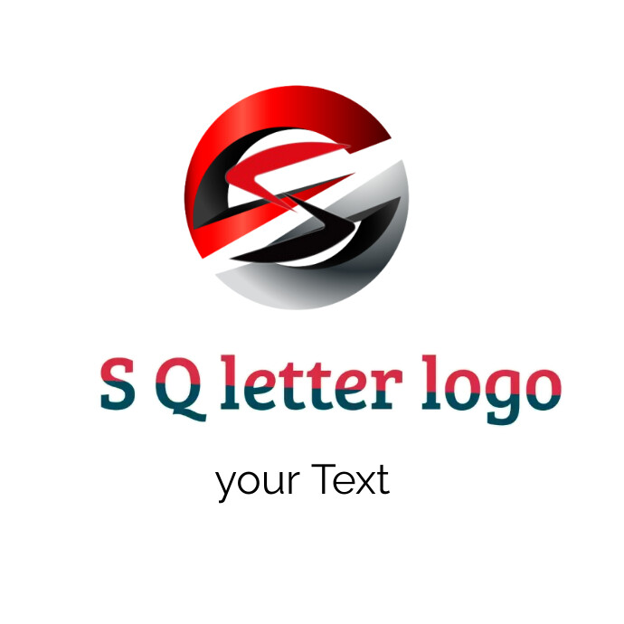 SQ letter company logo design template. | PosterMyWall