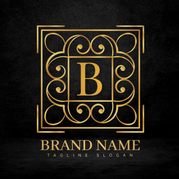 Plantilla de Square Gold Logo | PosterMyWall