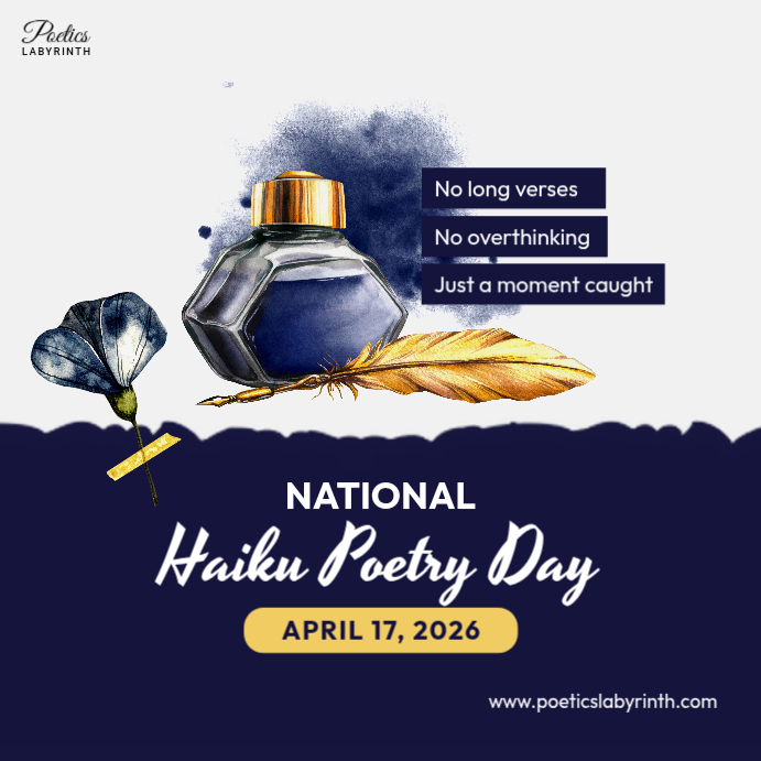 Square Vintage Minimal Haiku Poetry Template | PosterMyWall