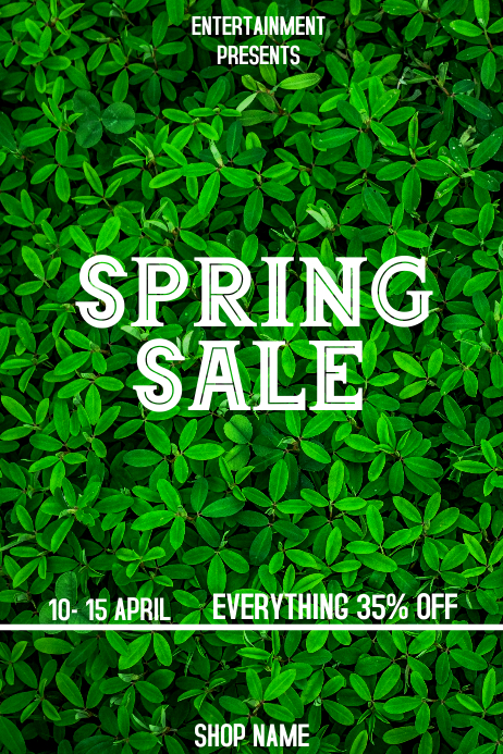 SPRING sale flyer template | PosterMyWall