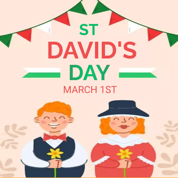st david's, davids day flyer Template | PosterMyWall
