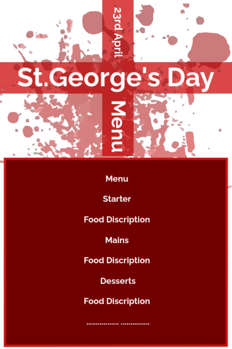Copy of St George's Day | PosterMyWall