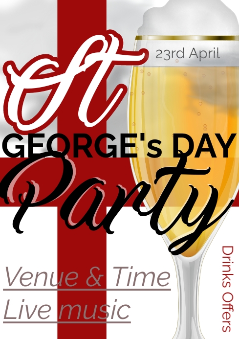 Copy of St Georges Party | PosterMyWall