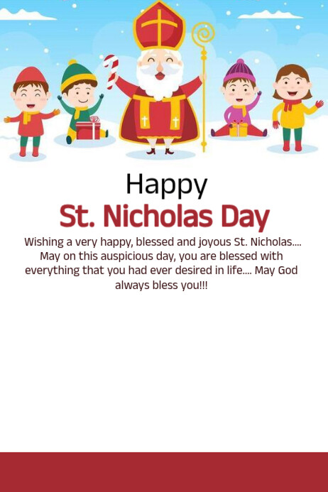 St Nicholas Day Template | PosterMyWall