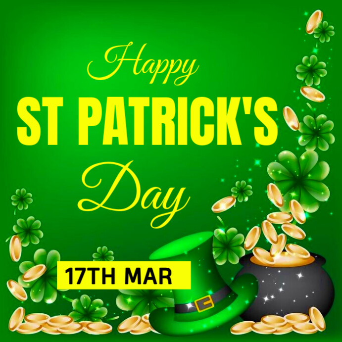 St Patrick's day Template | PosterMyWall