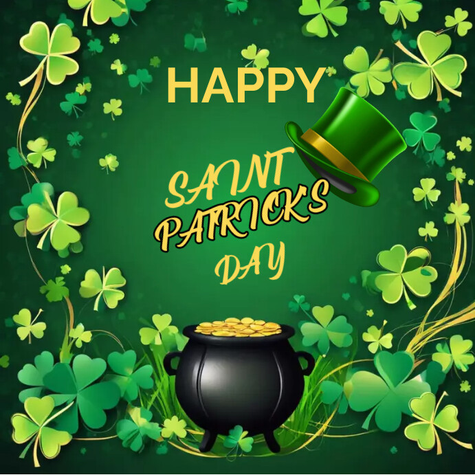 St Patrick's day cards Template | PosterMyWall
