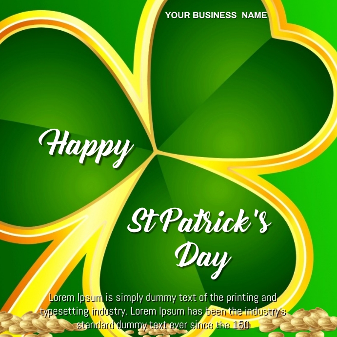 St Patrick's Day Template | PosterMyWall