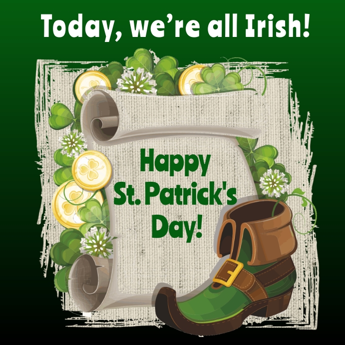 St Patrick's day greetings Template | PosterMyWall