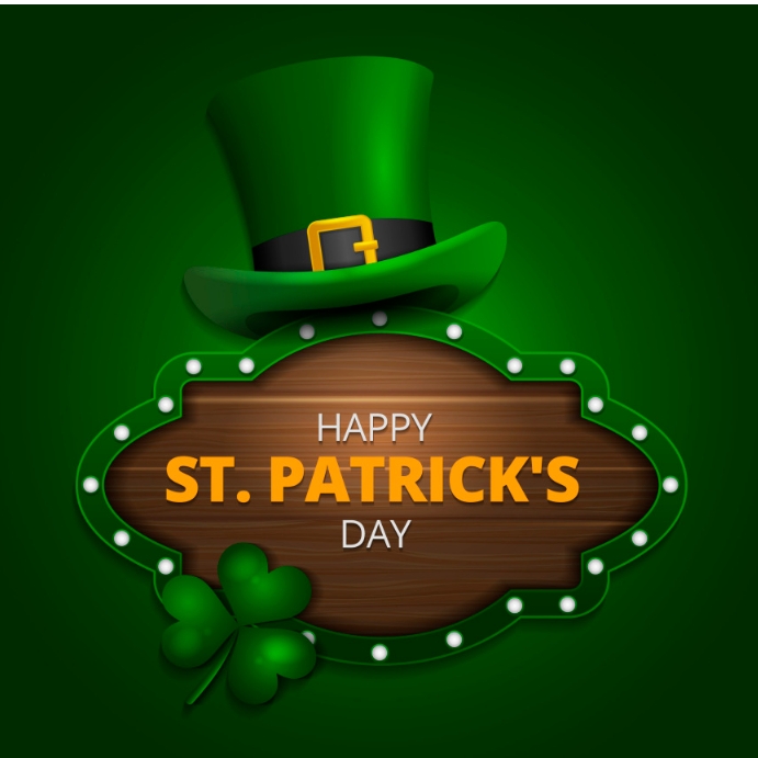 St Patrick's day poster design template | PosterMyWall