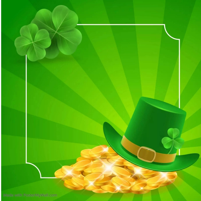 St Patrick's day poster design template | PosterMyWall