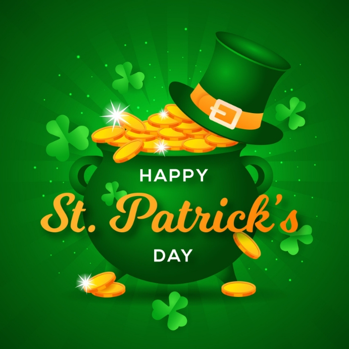 St Patrick's day poster design template | PosterMyWall