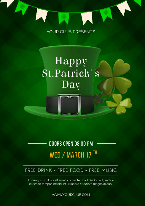 ST PATRICK'S DAY TEMPLATE | PosterMyWall