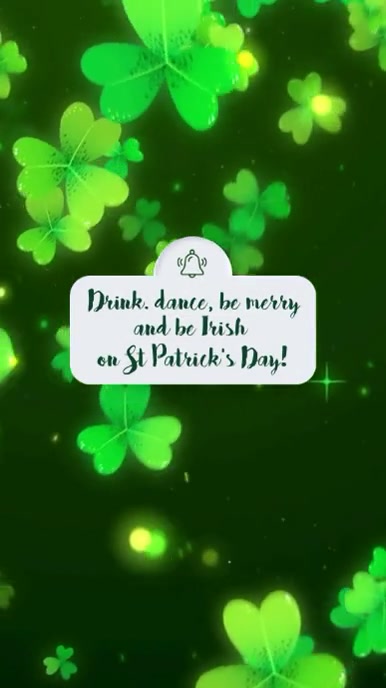 St Patrick's Day Video Template | PosterMyWall