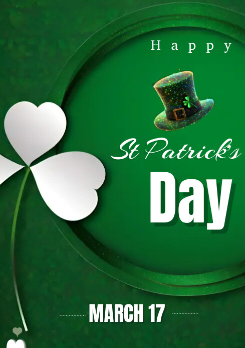 St Patrick's day wish card Template | PosterMyWall