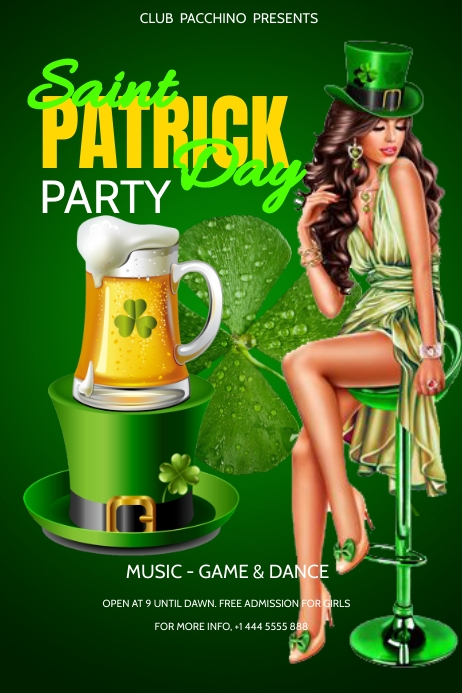 St patrick day party flyer Template | PosterMyWall