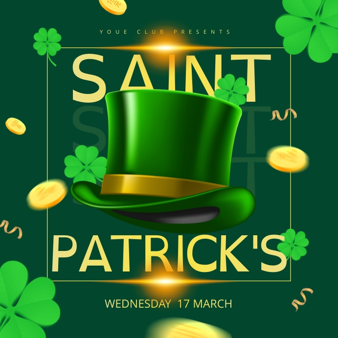 St Patrick Template | PosterMyWall
