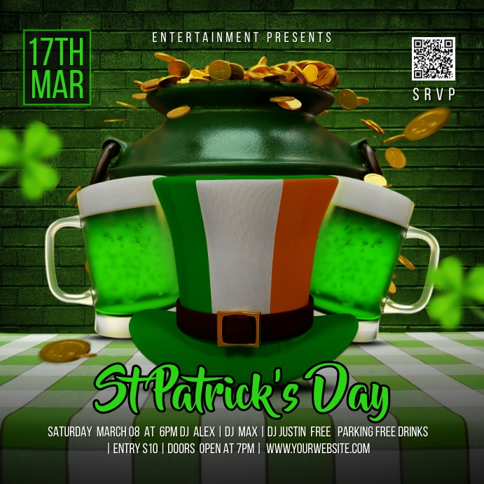 St patricks day instagram post Template | PosterMyWall