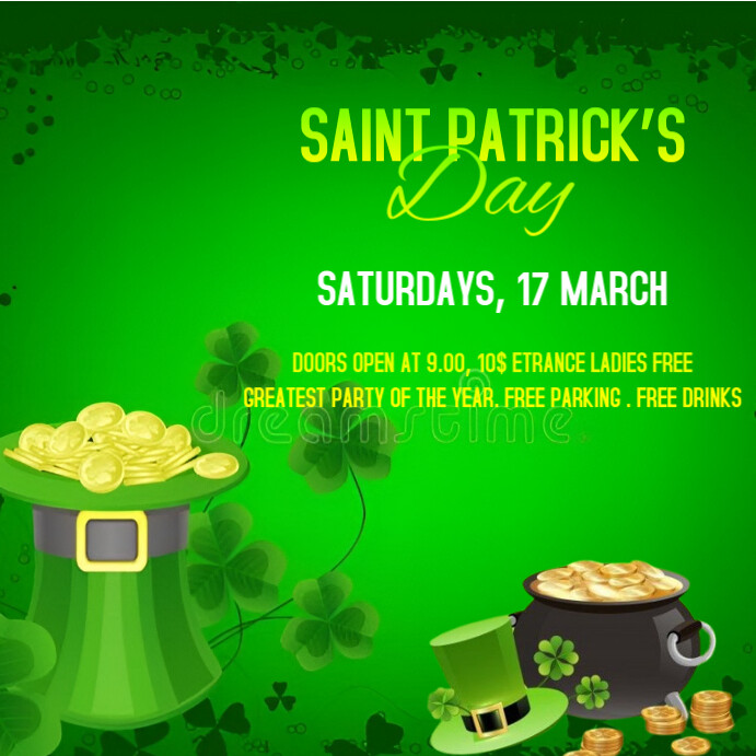 St Patricks Day Instagram Post Template | PosterMyWall