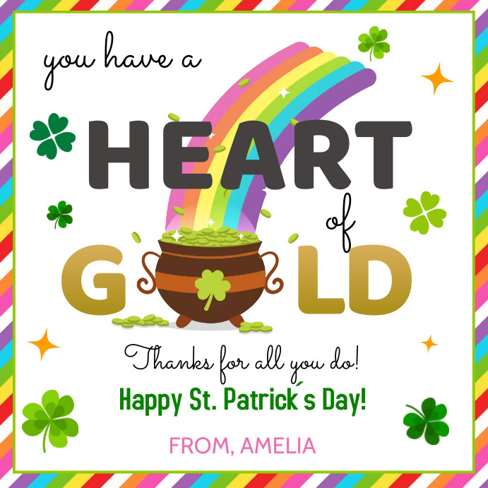 St Patricks Day Teacher Staff Appreciation Sc Template | PosterMyWall