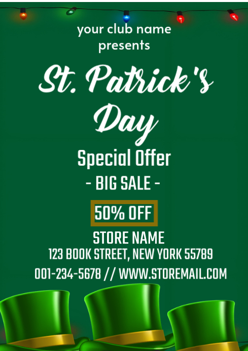 st patricks Template | PosterMyWall