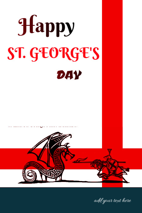 st. george's day, st george day Template | PosterMyWall