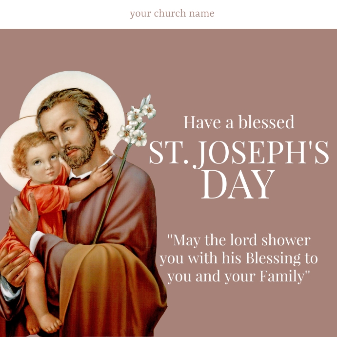st. joseph's day flyer Template | PosterMyWall