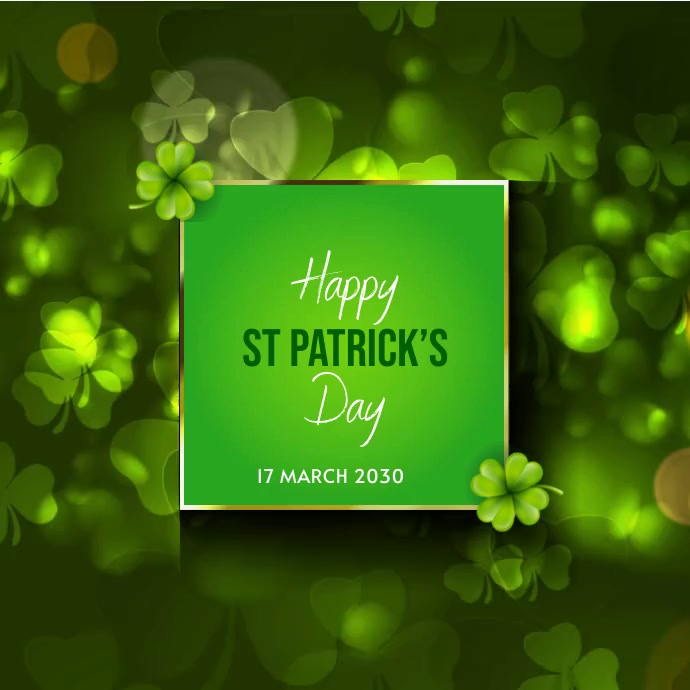 St. Patrick's Day Instagram post Template | PosterMyWall