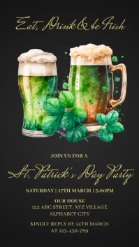 St. Patrick's Day Party Invitation Template | PosterMyWall