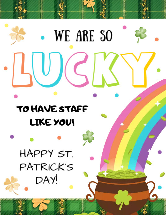 Copy of St. Patrick's Day Staff Appreciation | PosterMyWall