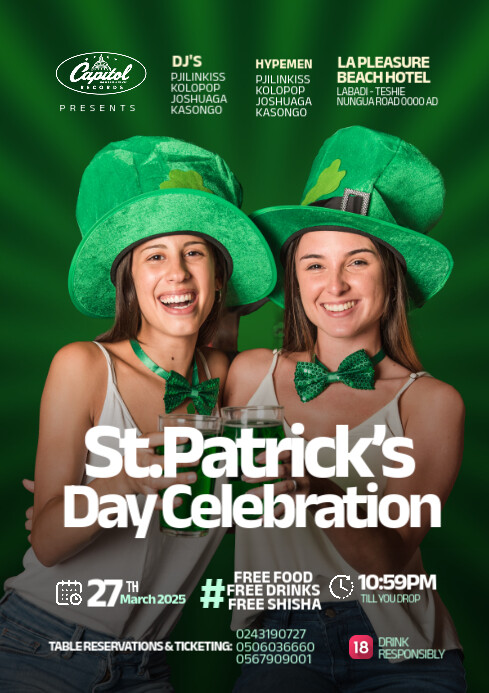 Copy of St. Patrick’s Day Party Design | PosterMyWall