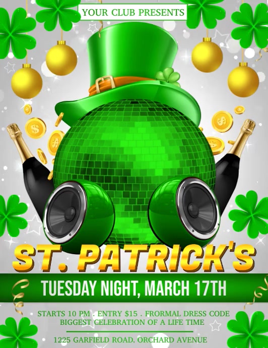 St. Patrick's, Saint Patrick Video Template | PosterMyWall