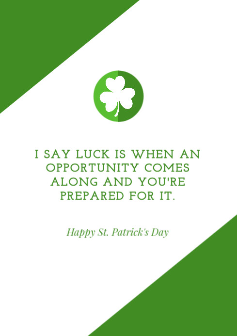 Copy of St. Patrick's Day A4 | PosterMyWall