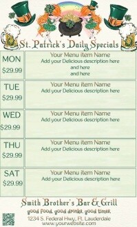 Weekend special menu Template | PosterMyWall