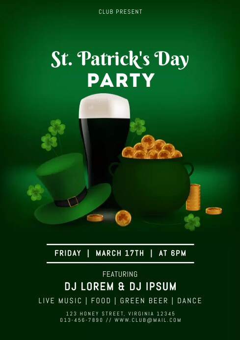 st. patrick's day Template | PosterMyWall