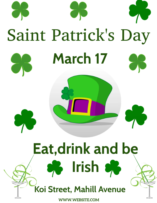 St. Patrick's Day Template | PosterMyWall