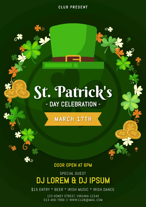 st. patrick's day Template | PosterMyWall