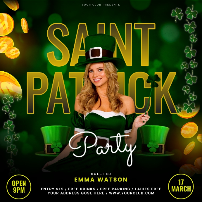 St. Patrick's Day Template | PosterMyWall