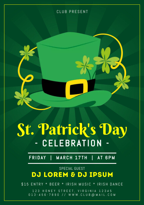 st. patrick's day Template | PosterMyWall