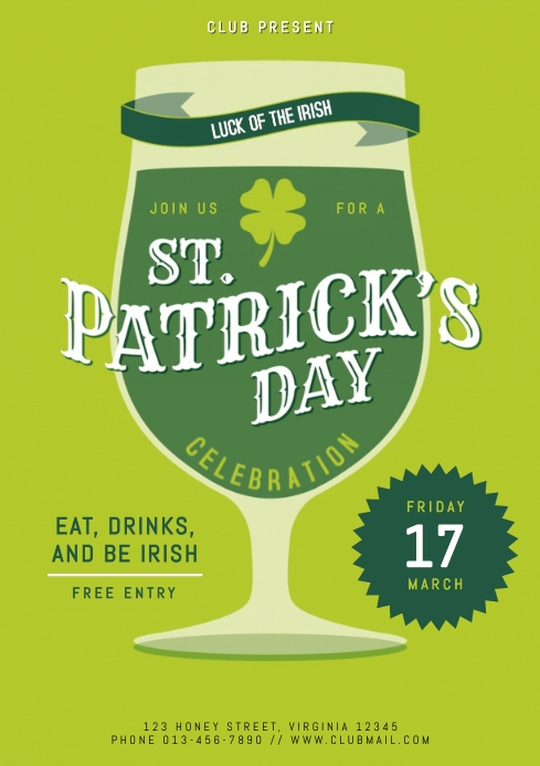 st. patrick's day Template | PosterMyWall