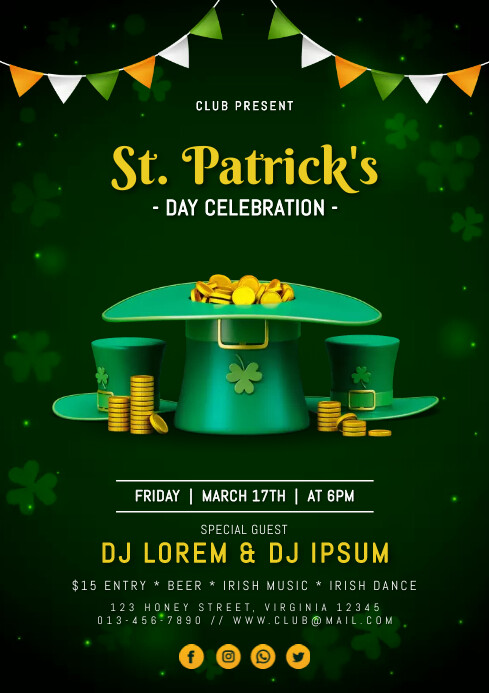 st. patrick's day Template | PosterMyWall