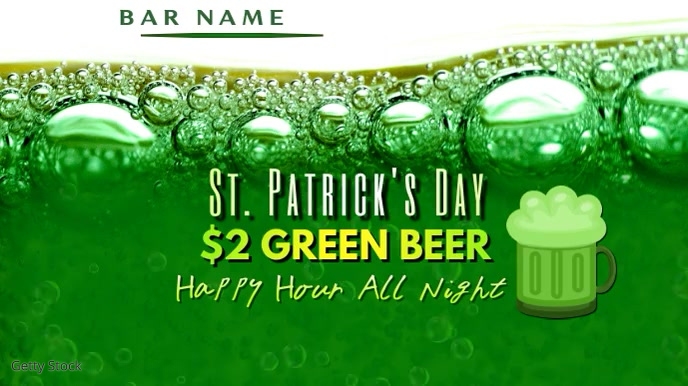St. Patrick's Day Digital Display Template | PosterMyWall