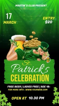 St. Patrick Day Menu Display Template | PosterMyWall