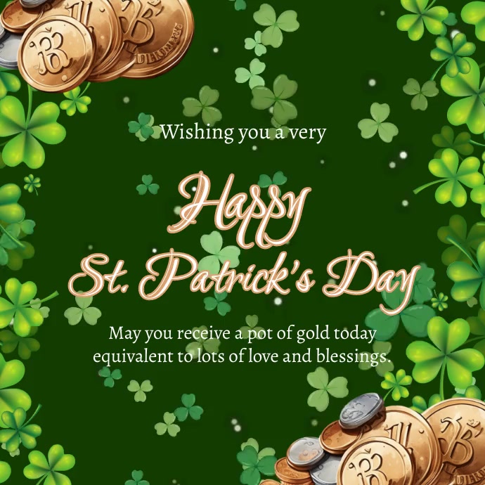 St. Patrick's Day Greeting Template | PosterMyWall