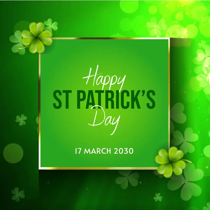 St. Patrick's Day Instagram post Template | PosterMyWall