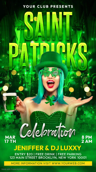 St. Patrick's Day Instagram Story Template | PosterMyWall