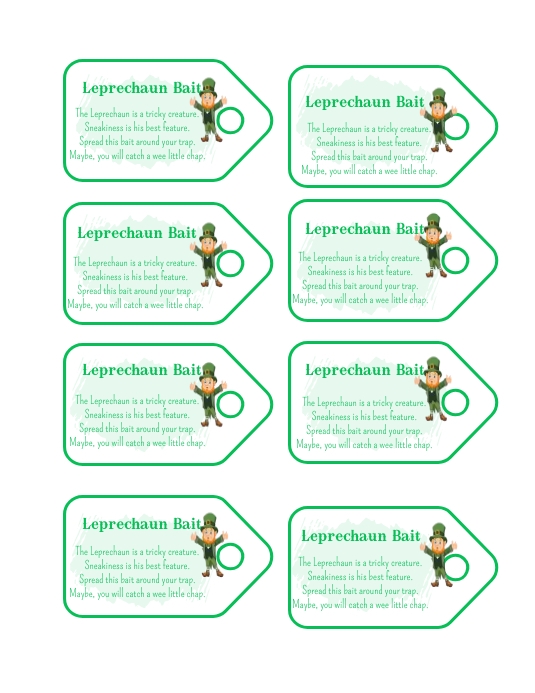 St. Patrick's Day Leprechaun Bait Template | PosterMyWall