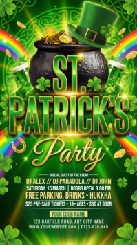 St. Patrick's Day Party Instagram Story Template | PosterMyWall