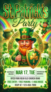 St. Patrick's Day Party Instagram Story Video Template | PosterMyWall