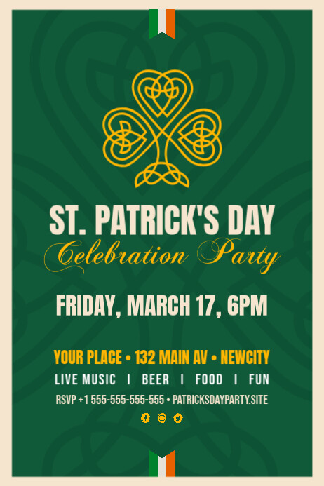 St. Patrick's Day Party Poster | PosterMyWall